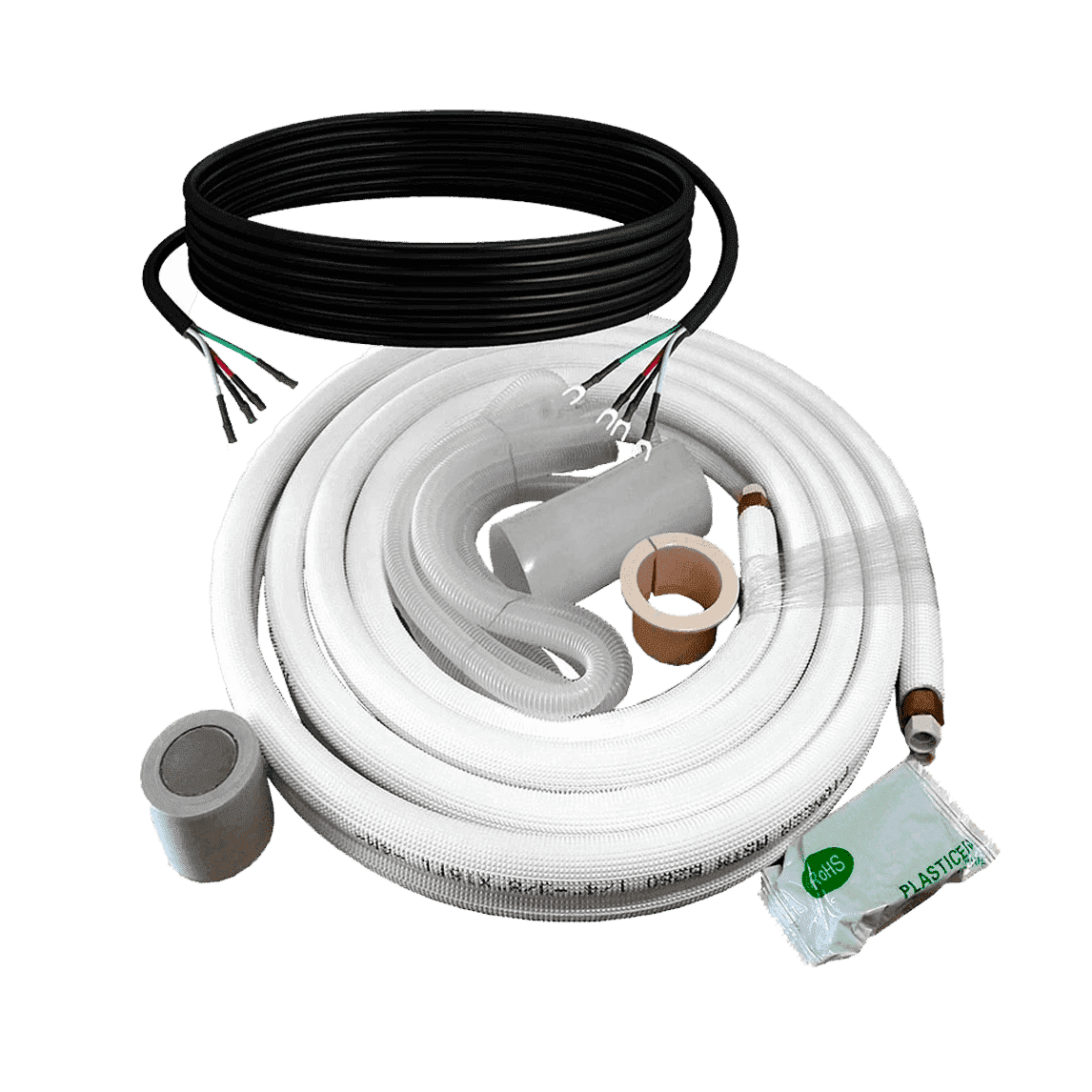 Unbranded Ductless Mini Split Line Connection Accessory Kit, Copper, 1 ...