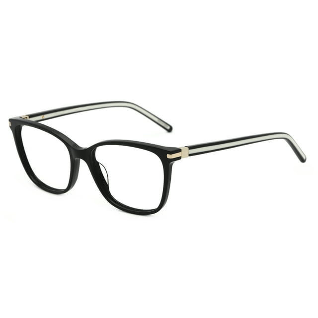 Unbranded Female Optical Frame Acetate Full Optical Frame Metal Trims