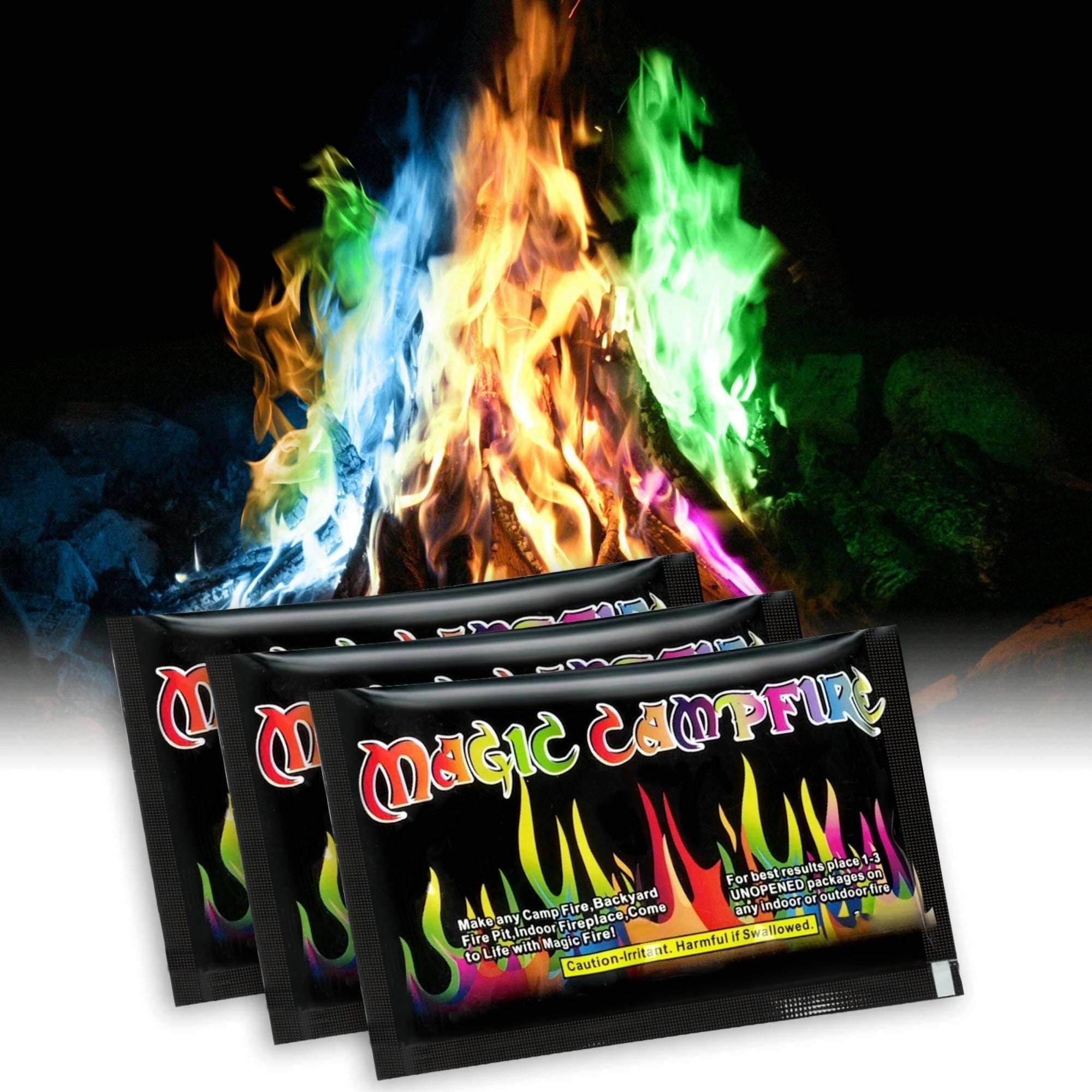 Avger Magical Fire, 10Pack Magical Flames Cosmic Fire Color Packets for ...