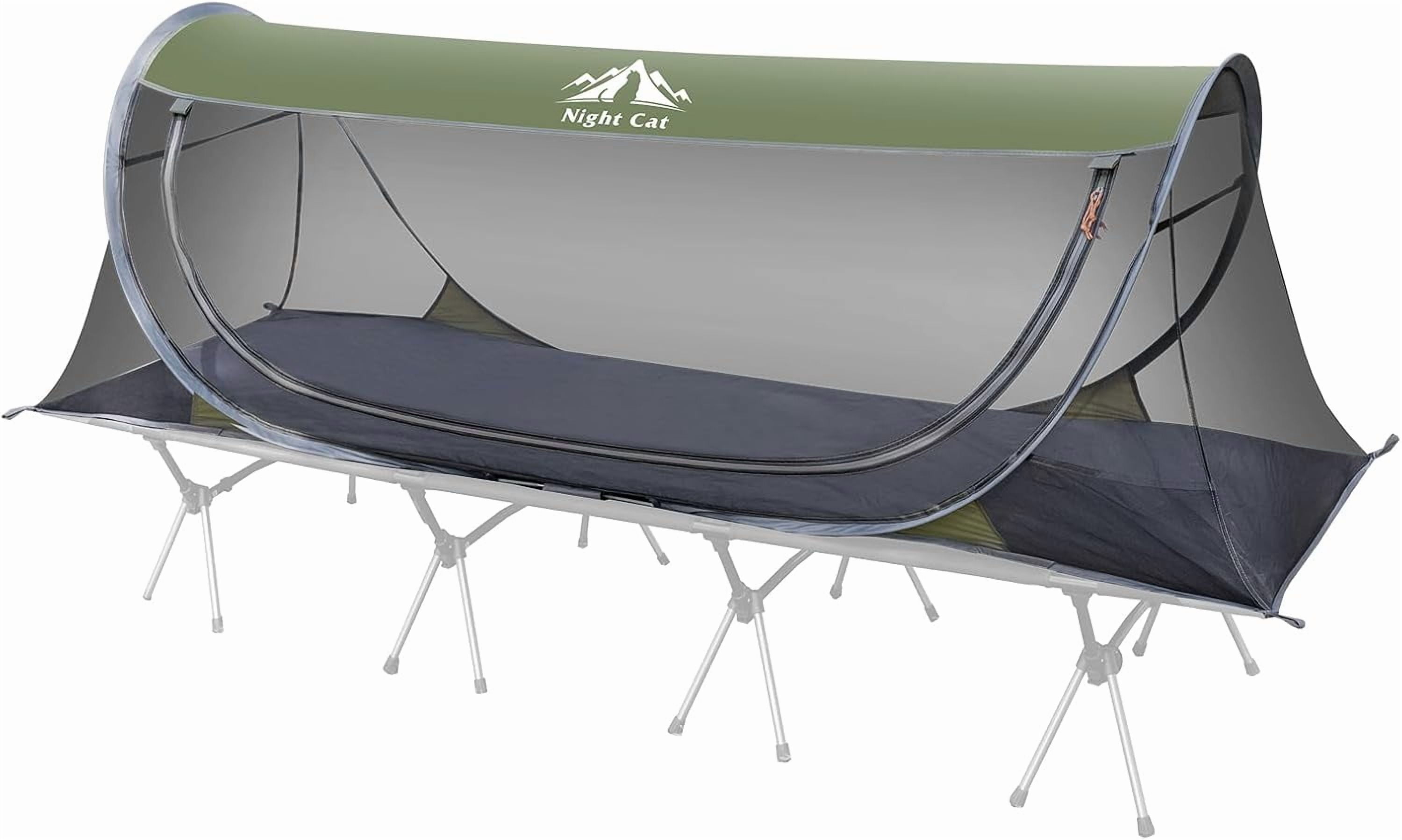 Unbranded Pop-up Mosquito Tent: 1 Person Camping Tent with Bug Screen ...