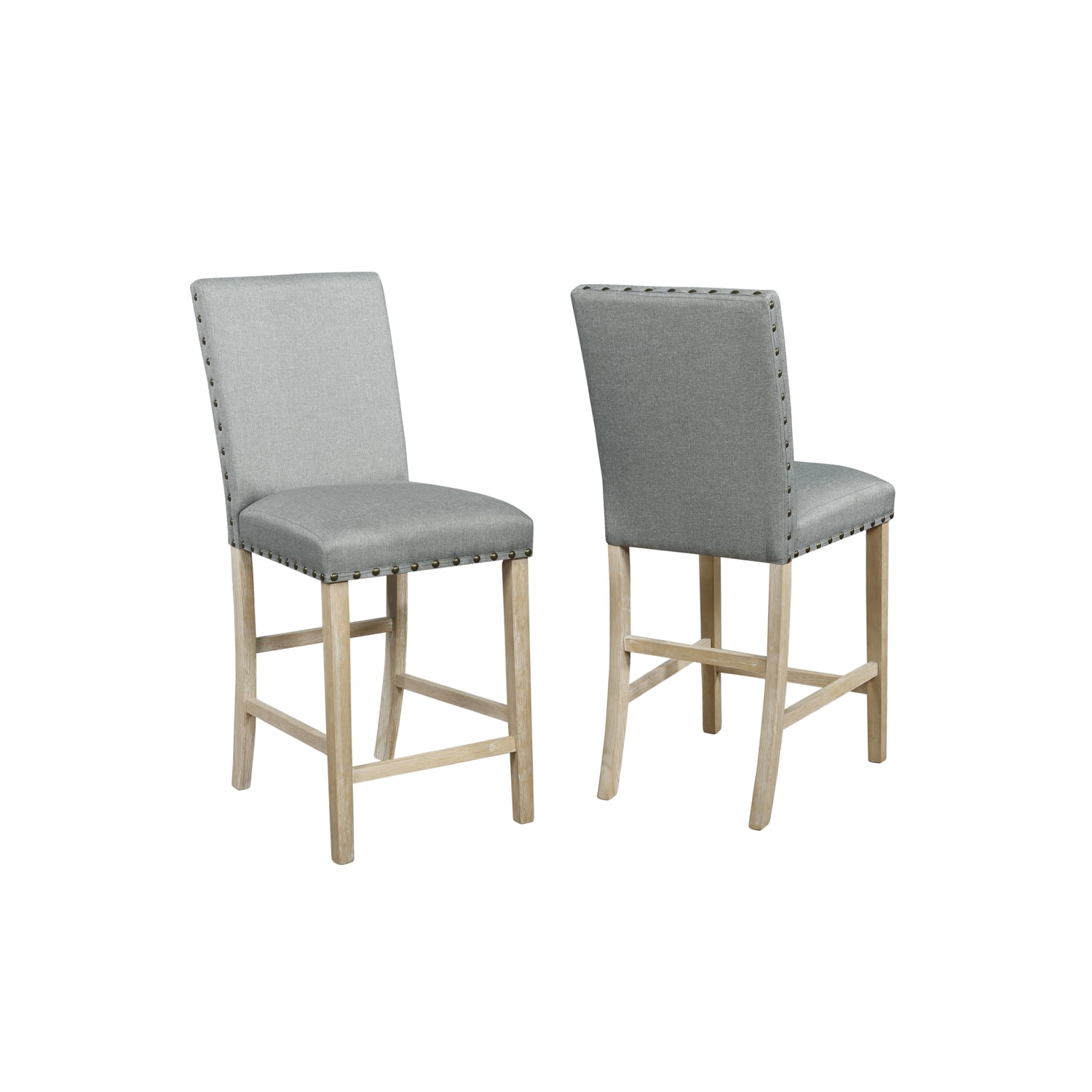 NHI Express Gray Color Counter High Chairs, set of 2 chairs - Walmart.com