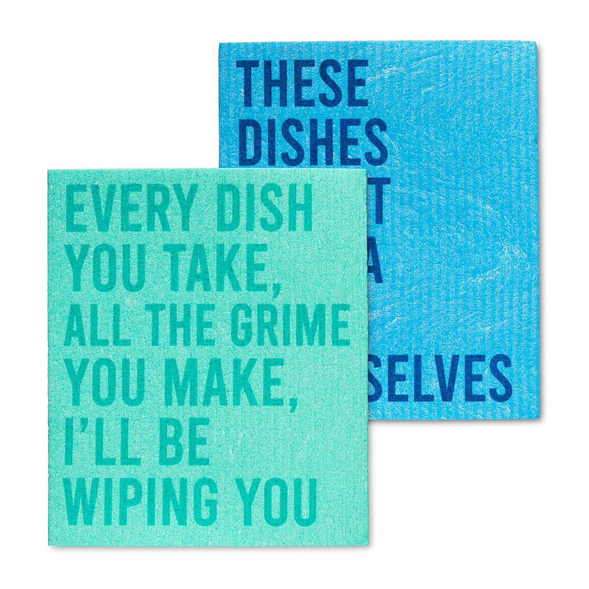 Unbranded Set Of 2 Every Dish You Take...Funny Text Dishcloth - Walmart.com