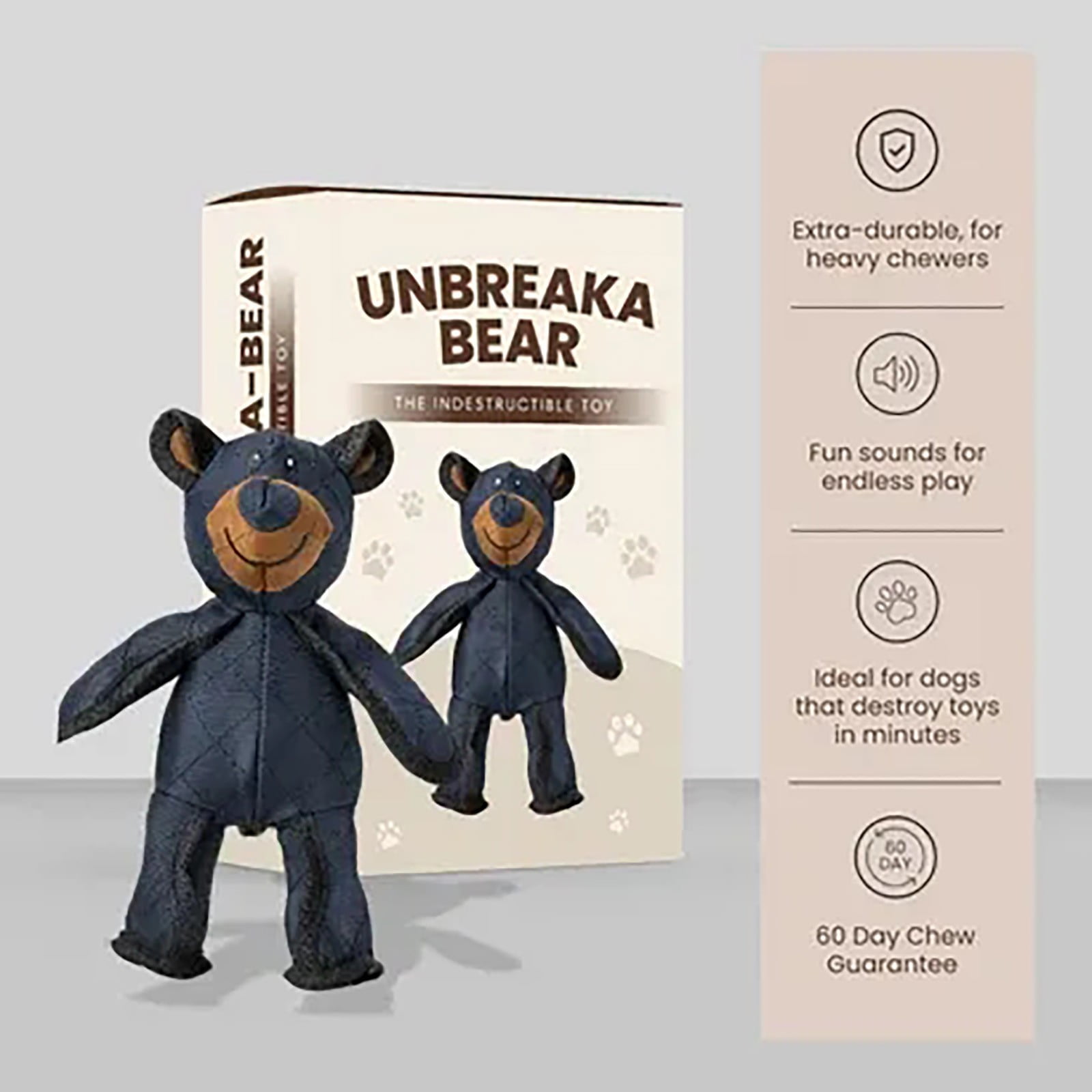 Unbreaka Bear - 2025 New Unbreakable Bear Dog Toy - Indestructible ...