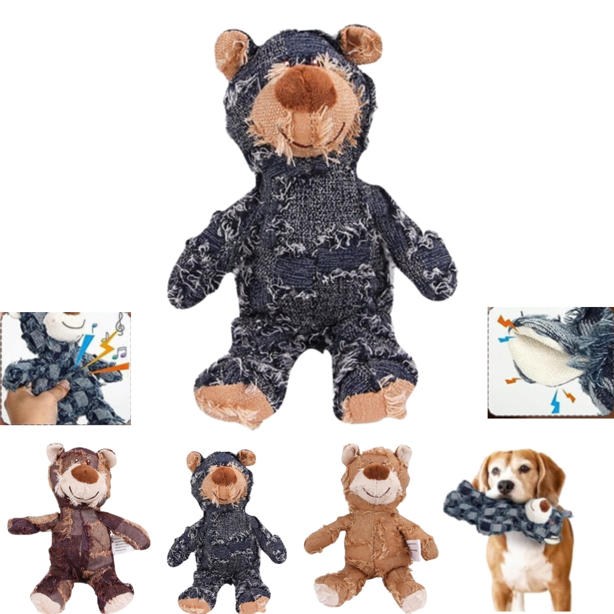 Unbreaka Bear Dog Unbreakable Teddy Extreme Bear 2.0 Dog Toys Unbreaka ...