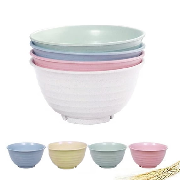 Unbreakable Cereal Bowls - Microwave & Dishwasher Safe Soup and Salad ...