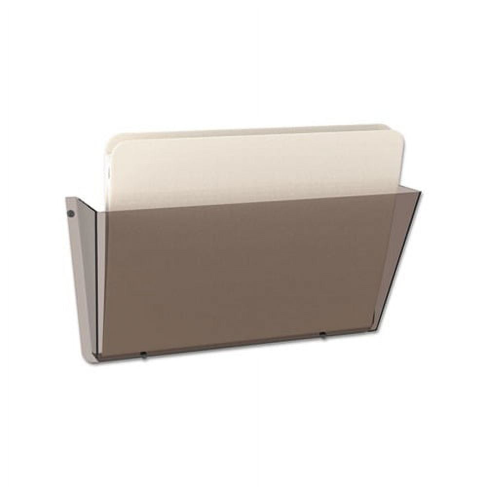 Unbreakable DocuPocket Wall File Letter, 14 1/2 x 3 x 6 1/2, Smoke ...