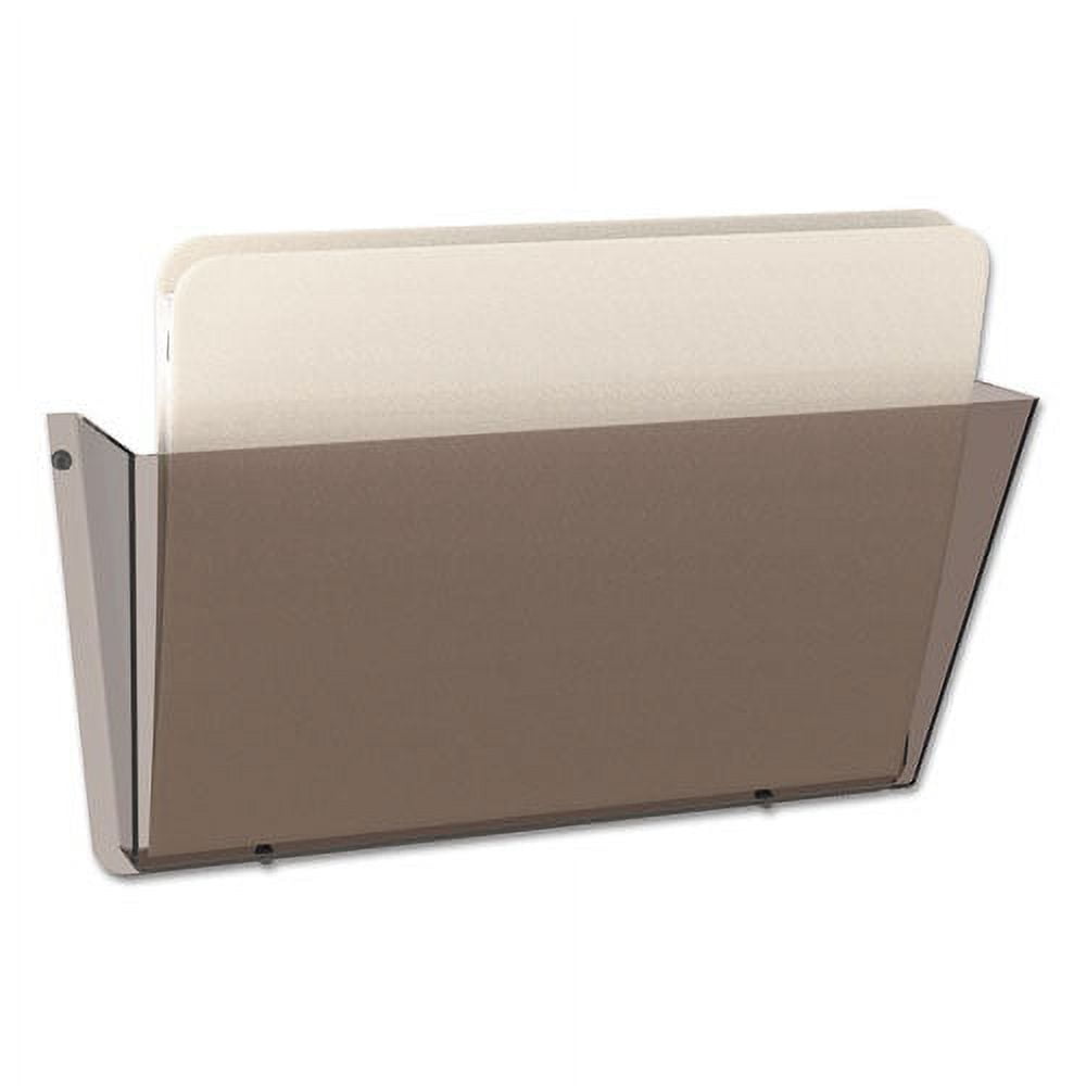 Unbreakable DocuPocket Wall File, Letter Size, 14.5" x 3" x 6.5", Smoke ...