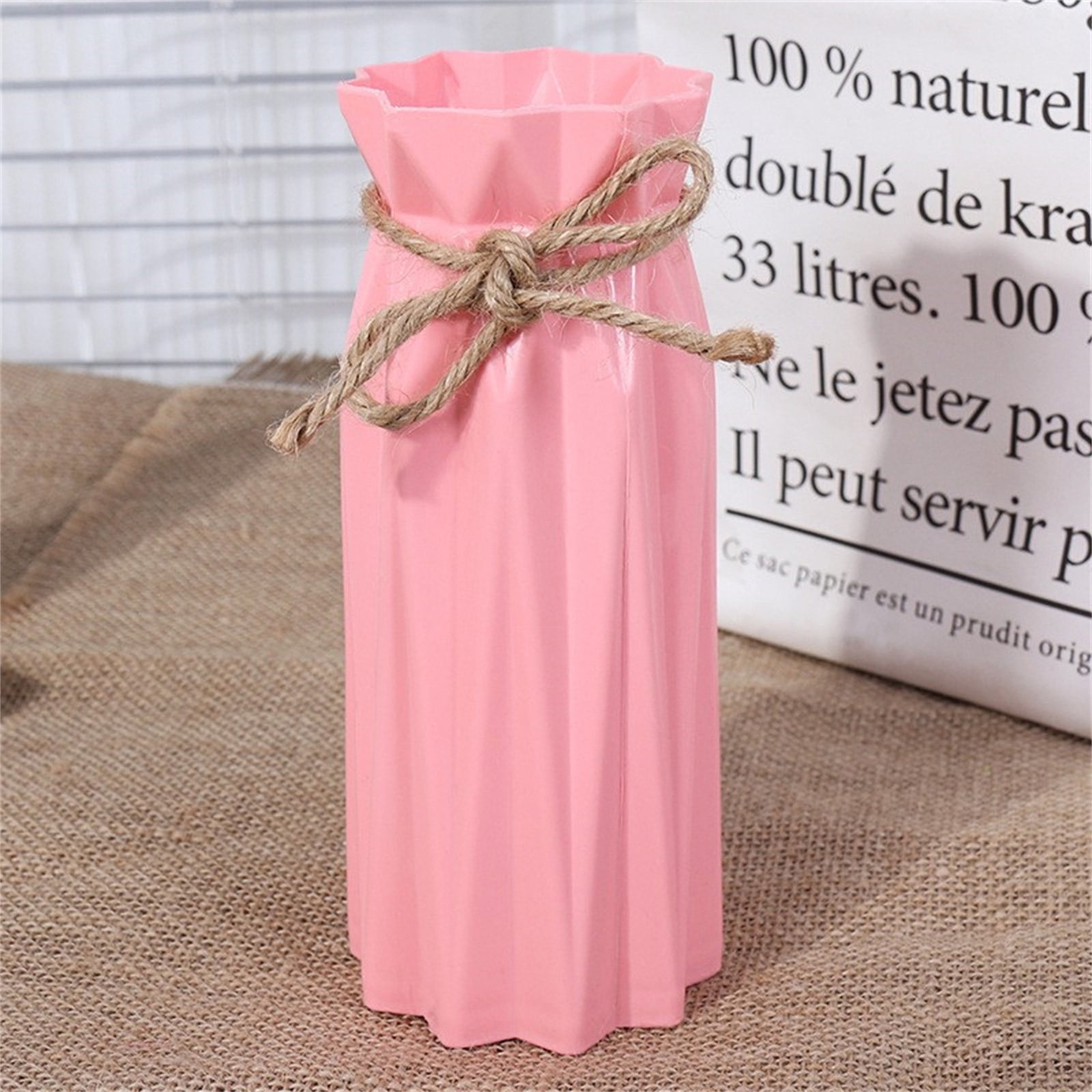 Unbreakable Floral Vase Plastic Flower Vases Reusable Dried Flower Vase ...