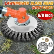 TCBWFY 10inch Steel Wire Trimmer Blade, Weed Eater Attachment for ...