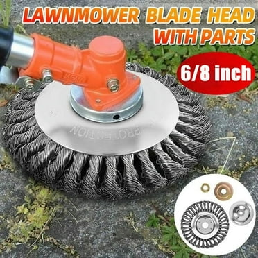 TCBWFY 10inch Steel Wire Trimmer Blade, Weed Eater Attachment for ...