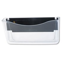 deflecto Oversized Magnetic Wall File Pocket, Legal/Letter, Clear ...