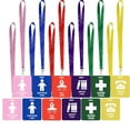 Unbreakable Pvc Hall Pass Lanyardsmlife School Passes Set For Teachers 12 Pack Hall Bathroom