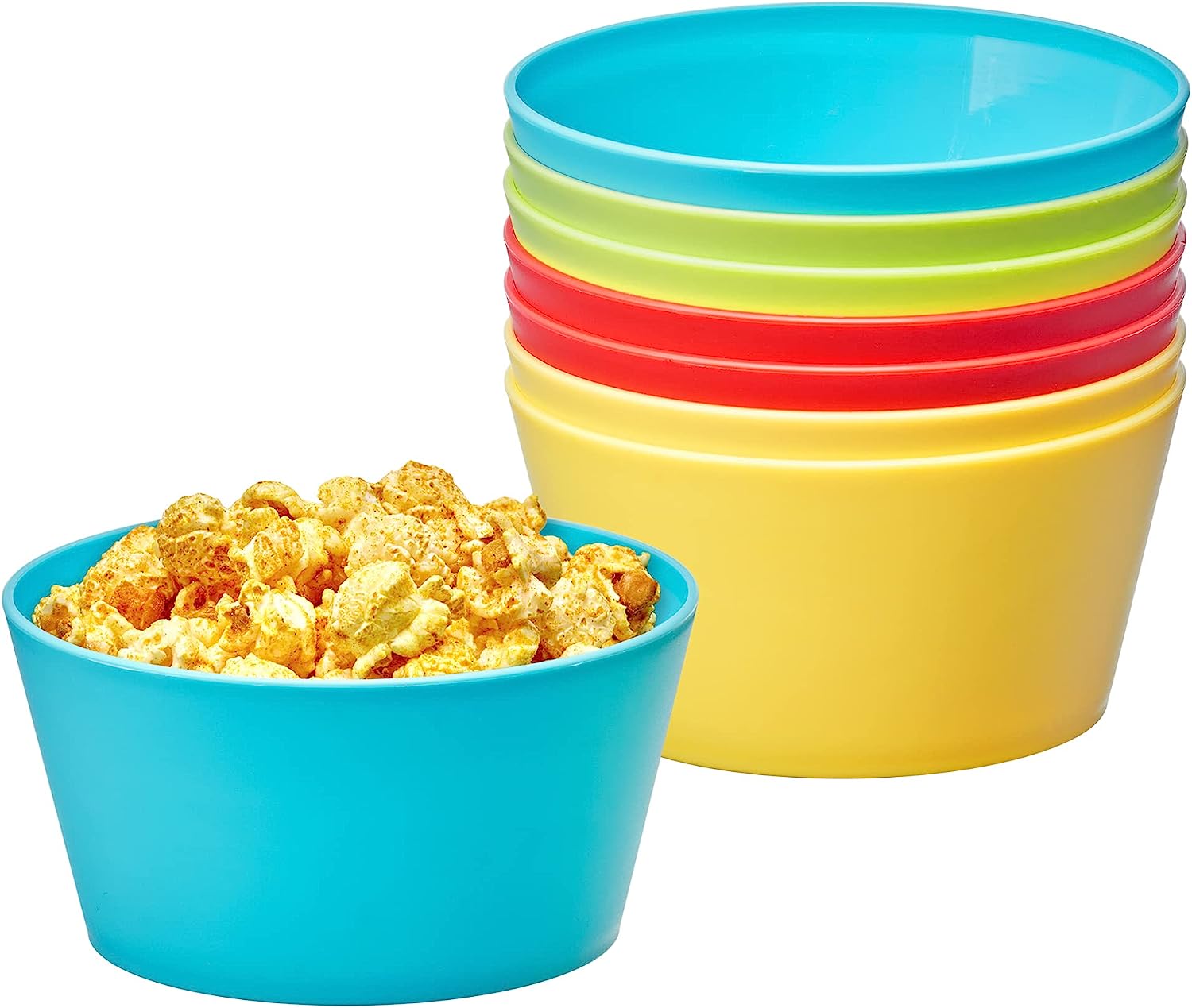 Unbreakable Plastic Bowls (Set of 8) - BPA-Free Dinnerware for Fruit ...