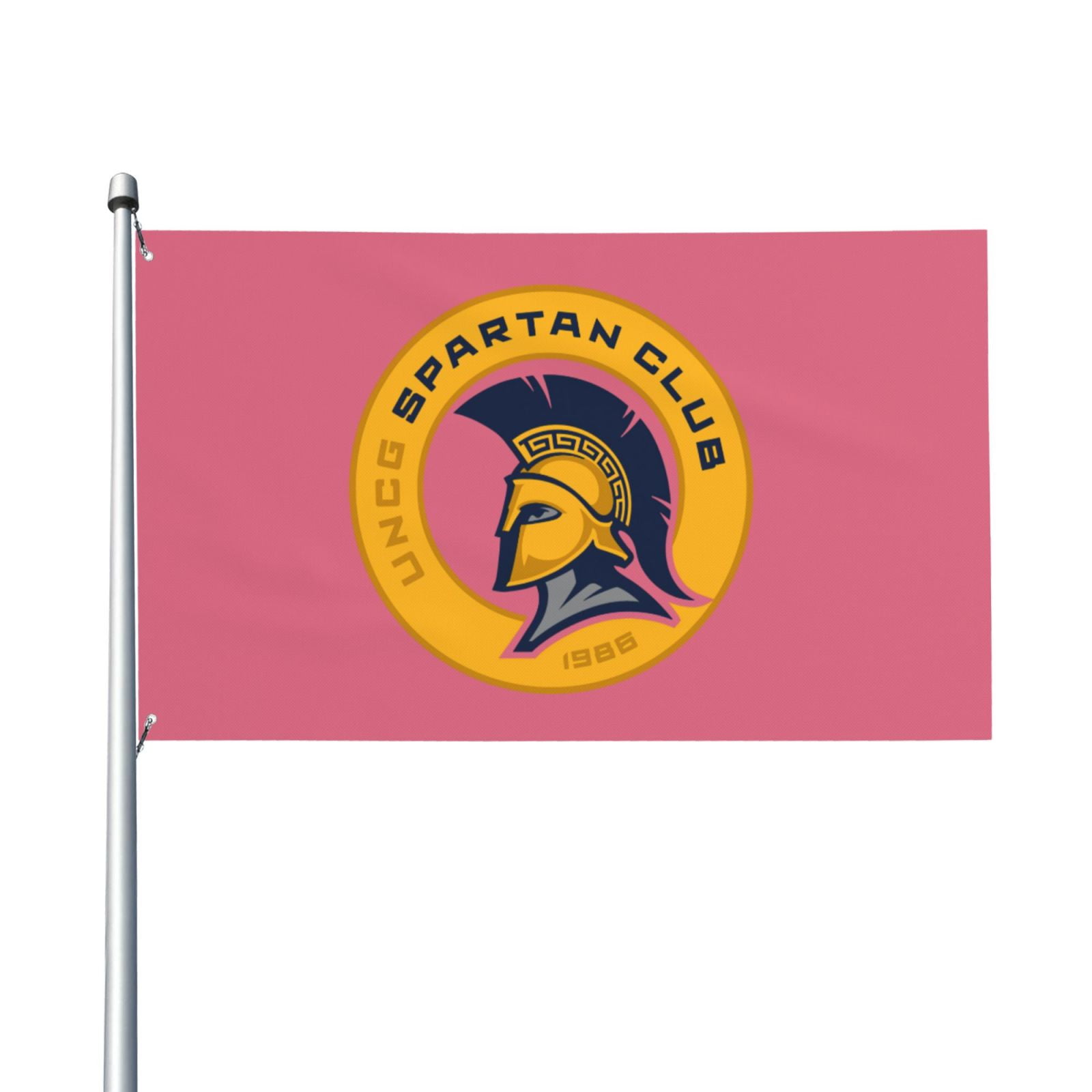 Unc Greensboro Spartans Flag 3x5 Outdoor ,Sewn Stripes, Stronger Brass ...