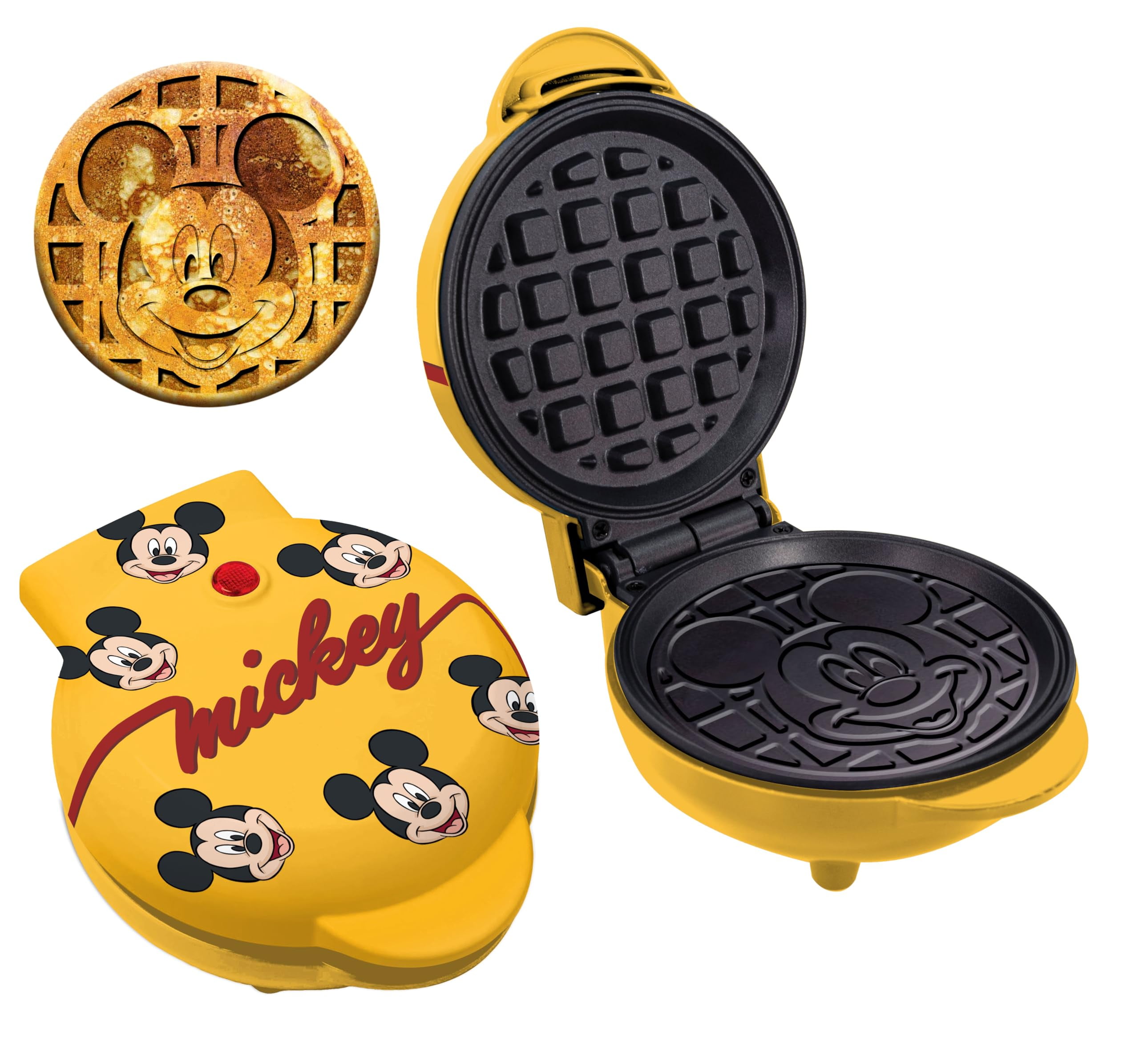Uncanny Brands Disney Mickey Mouse Mini Waffle Maker - Small Kitchen ...
