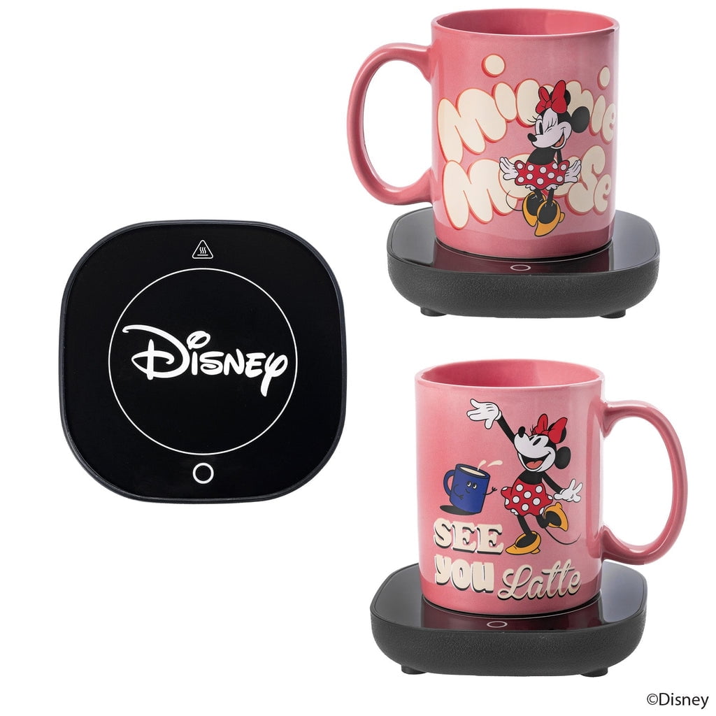 Uncanny Brands Disney Minnie Mouse 12oz Mug Warmer Set - Walmart.com