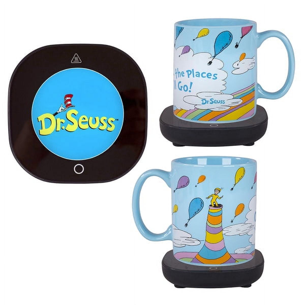 Uncanny Brands Dr. Seuss Oh, the Places You'll Go Mug with Warmer - Walmart.com