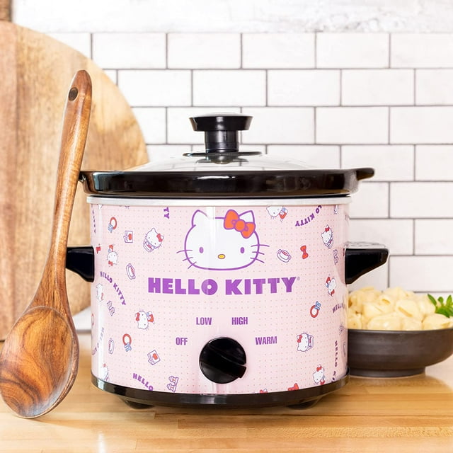 Uncanny Brands Super Cute Hello Kitty 2 QT Slow Cooker with Removable ...