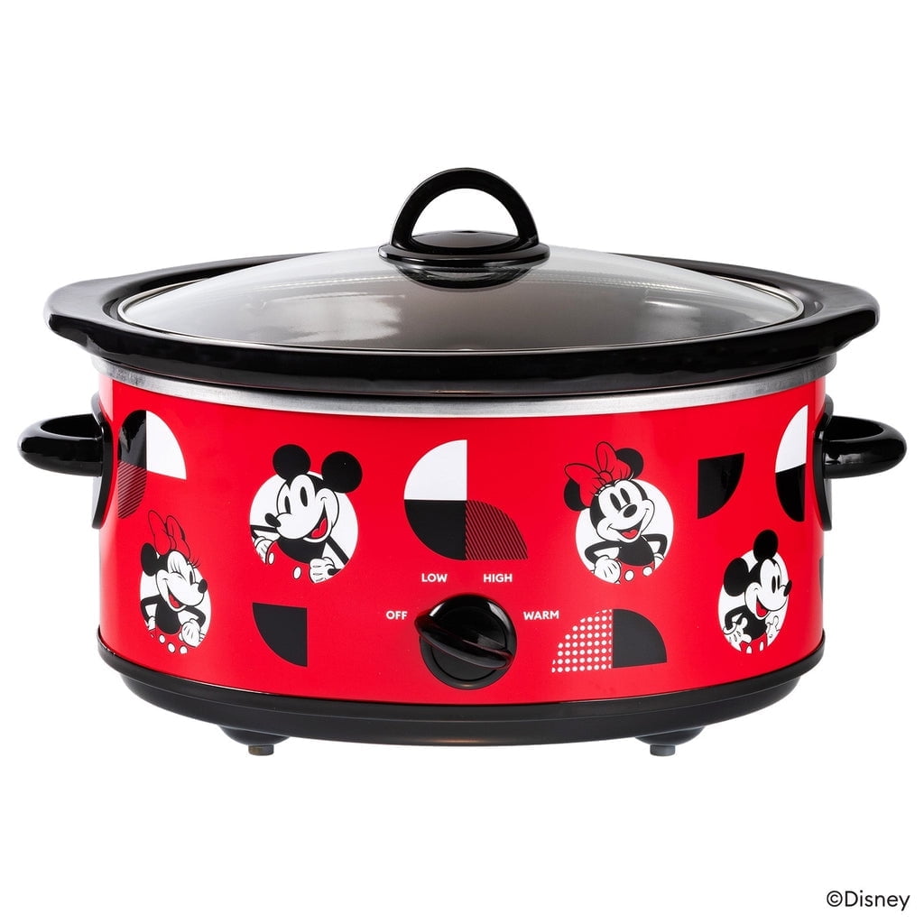 Uncanny Brands Mickey Mouse and Minnie Mouse 5-Quart Slow Cooker ...