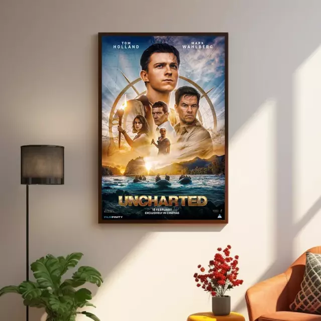 Uncharted Movie Poster, Uncharted (2022) Classic Vintage Movie Poster ...