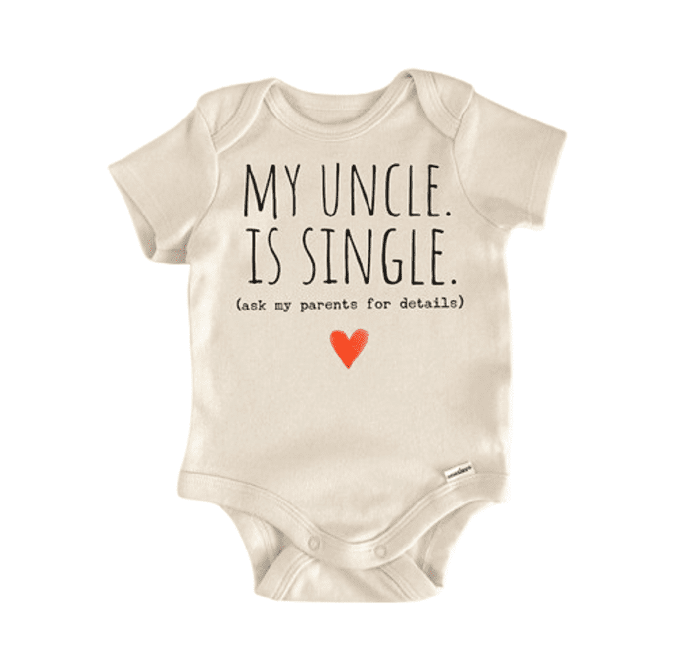 Uncle - Baby Boy Girl Clothes Infant Bodysuit Funny Cute Newborn ...