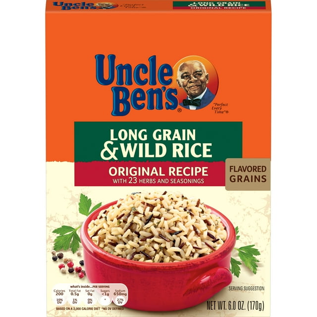 Uncle Ben's Long Grain & Wild Rice, Packaged Meals, 6.0 oz SIDE ...