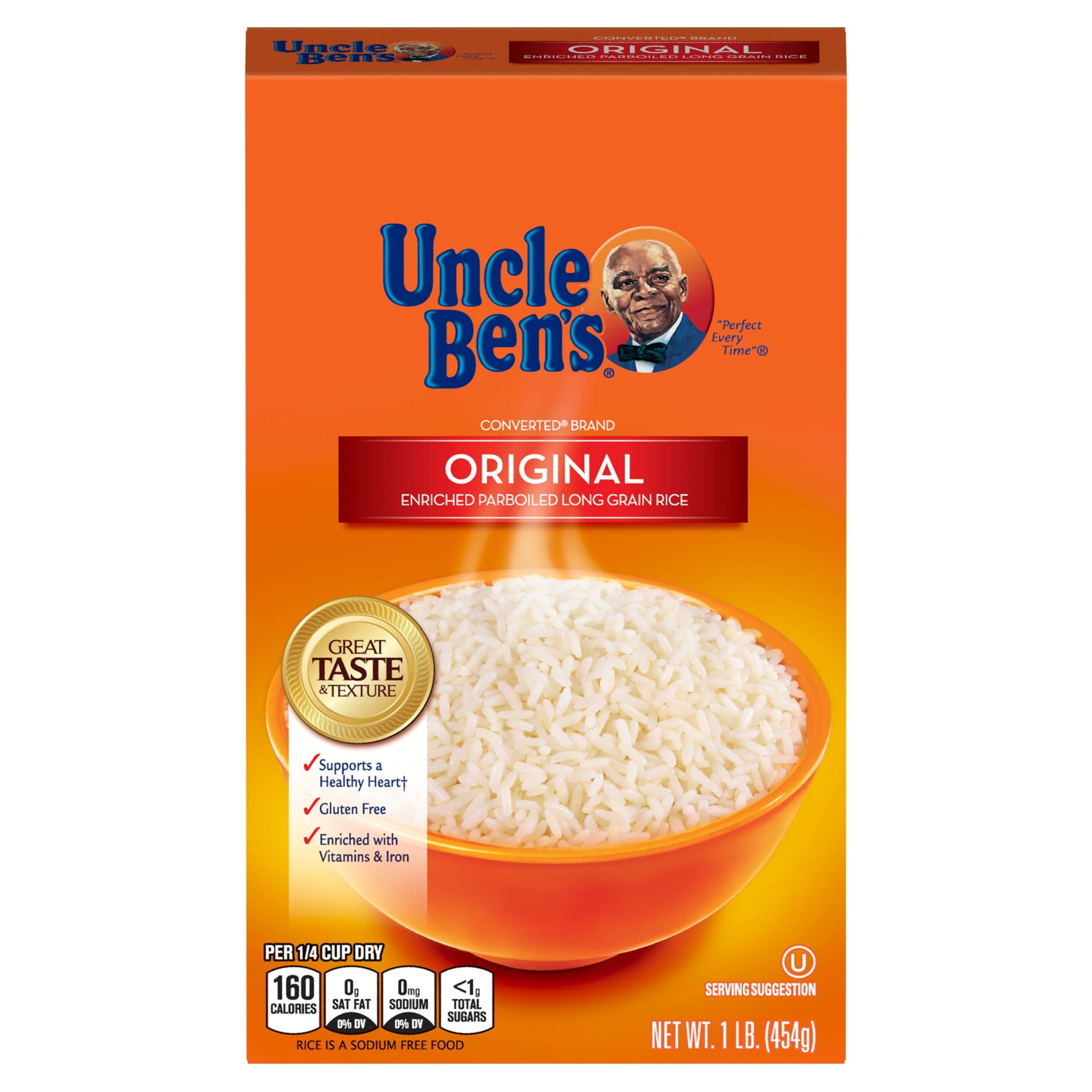 Uncle Ben's Enriched Parboiled Long Grain Rice, 1 lb, Kosher - Walmart.com