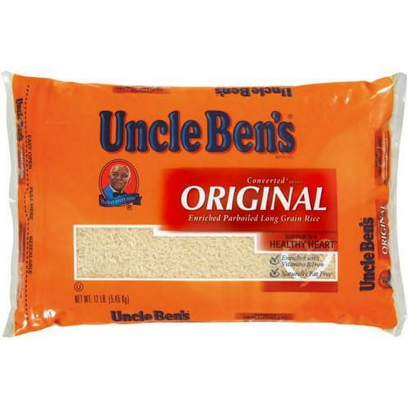 Uncle Ben's Original Long Grain Rice, 12 lb Bag, 4 Pack, Enriched with ...