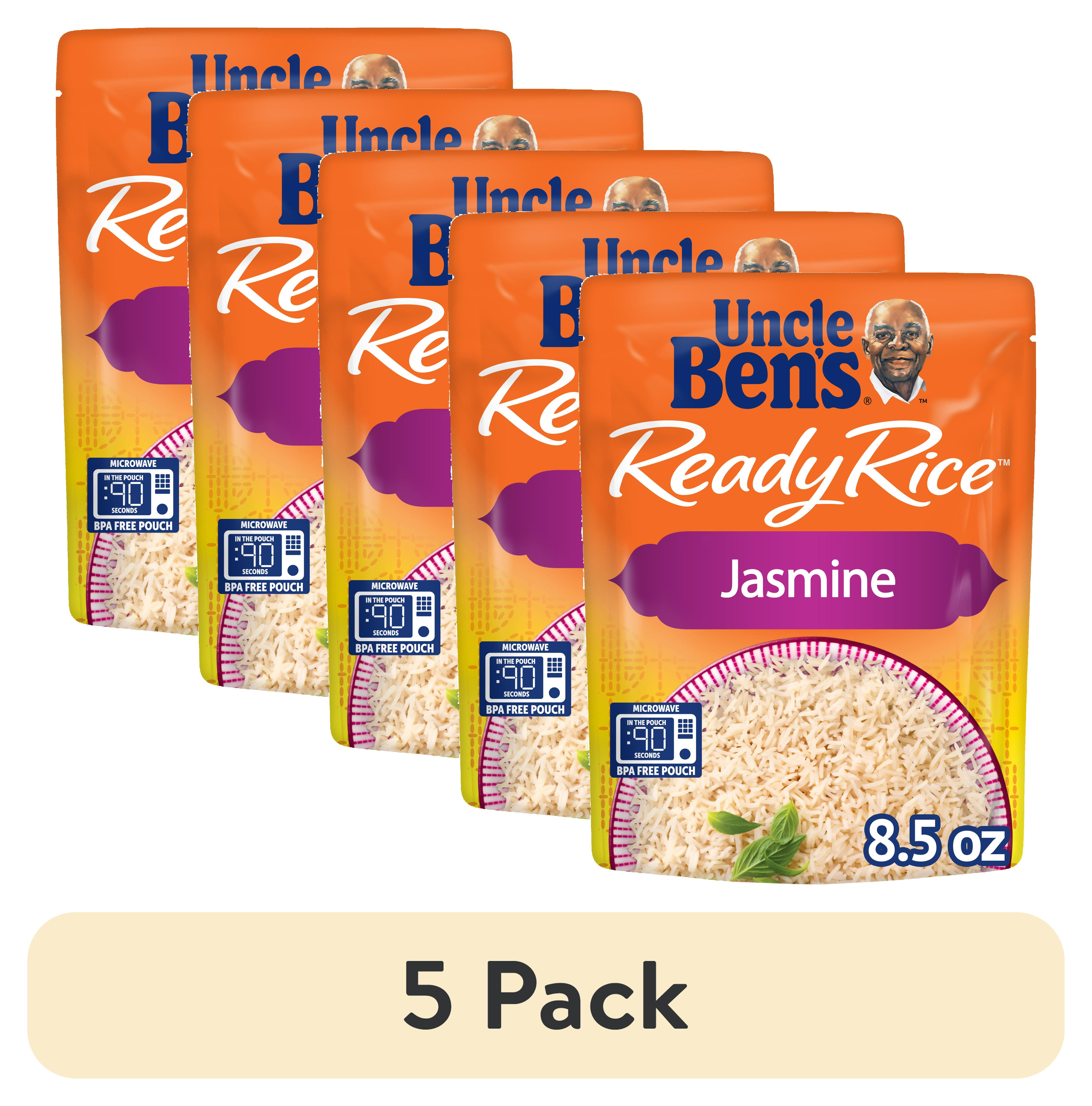 (5 pack) Uncle Ben's Ready Rice Jasmine Rice, 8.5 oz Side Item - Walmart.com