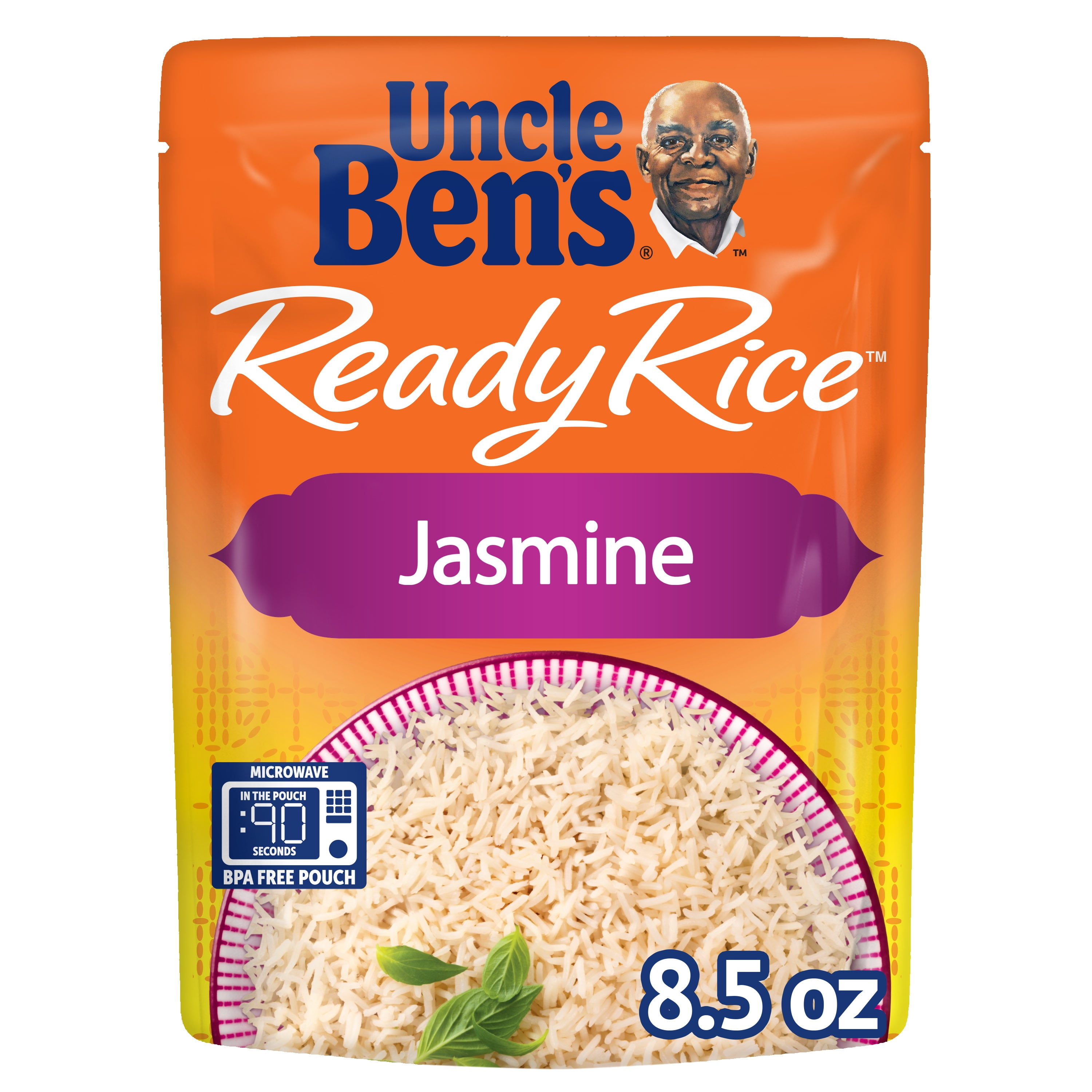Uncle Ben's Ready Rice: Jasmine Rice, 8.5 oz, Microwave in 90 Seconds ...