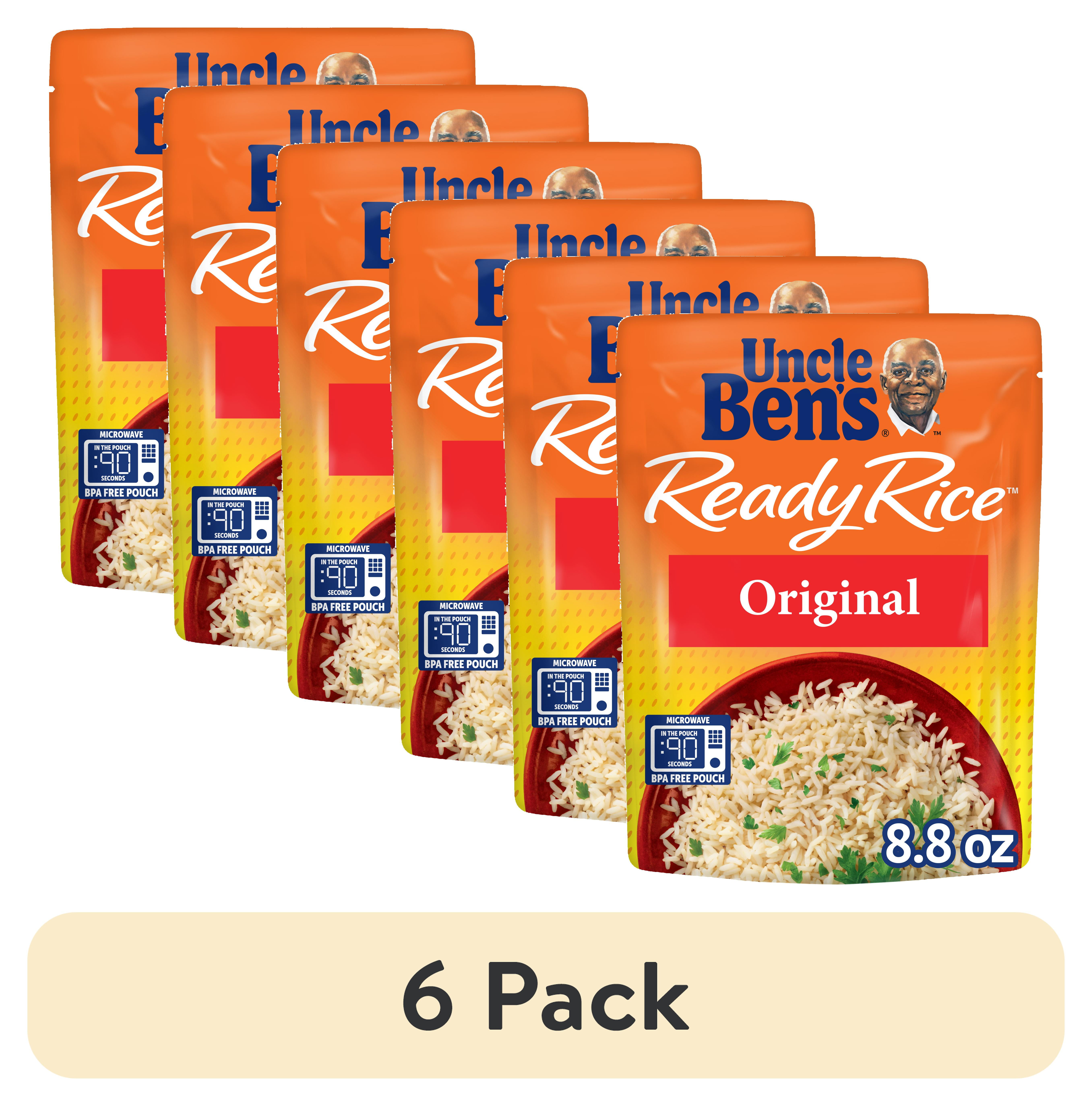 (6 pack) Uncle Ben's Ready Rice Original Rice, 8.8 oz - Walmart.com