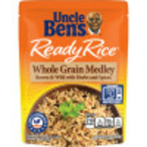 Uncle Ben's Ready Rice Whole Grain Medley Rice, 8.5 oz SIDE - Walmart.com