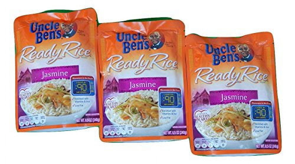 Uncle Bens Ready Rice, Jasmine Flavor, 8.5-Oz Bag (Pack Of 3) - Walmart.com