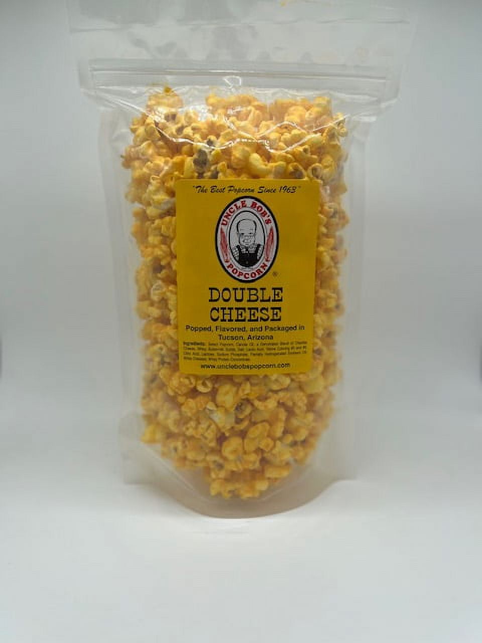 Uncle Bob's Popcorn - Medium Double Cheese Sensation, Non GMO Cheddar, Since 1963 - Walmart.com