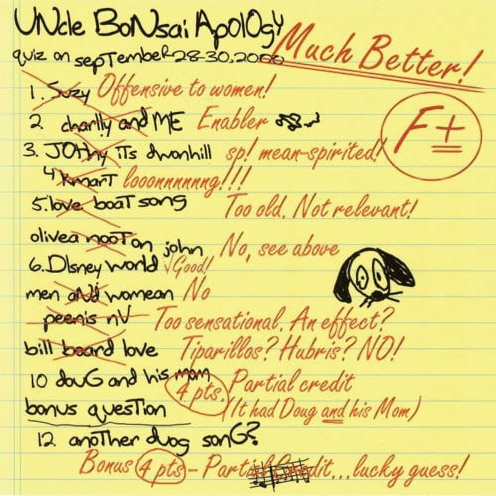 Uncle Bonsai - Apology - Rock - CD - Walmart.com