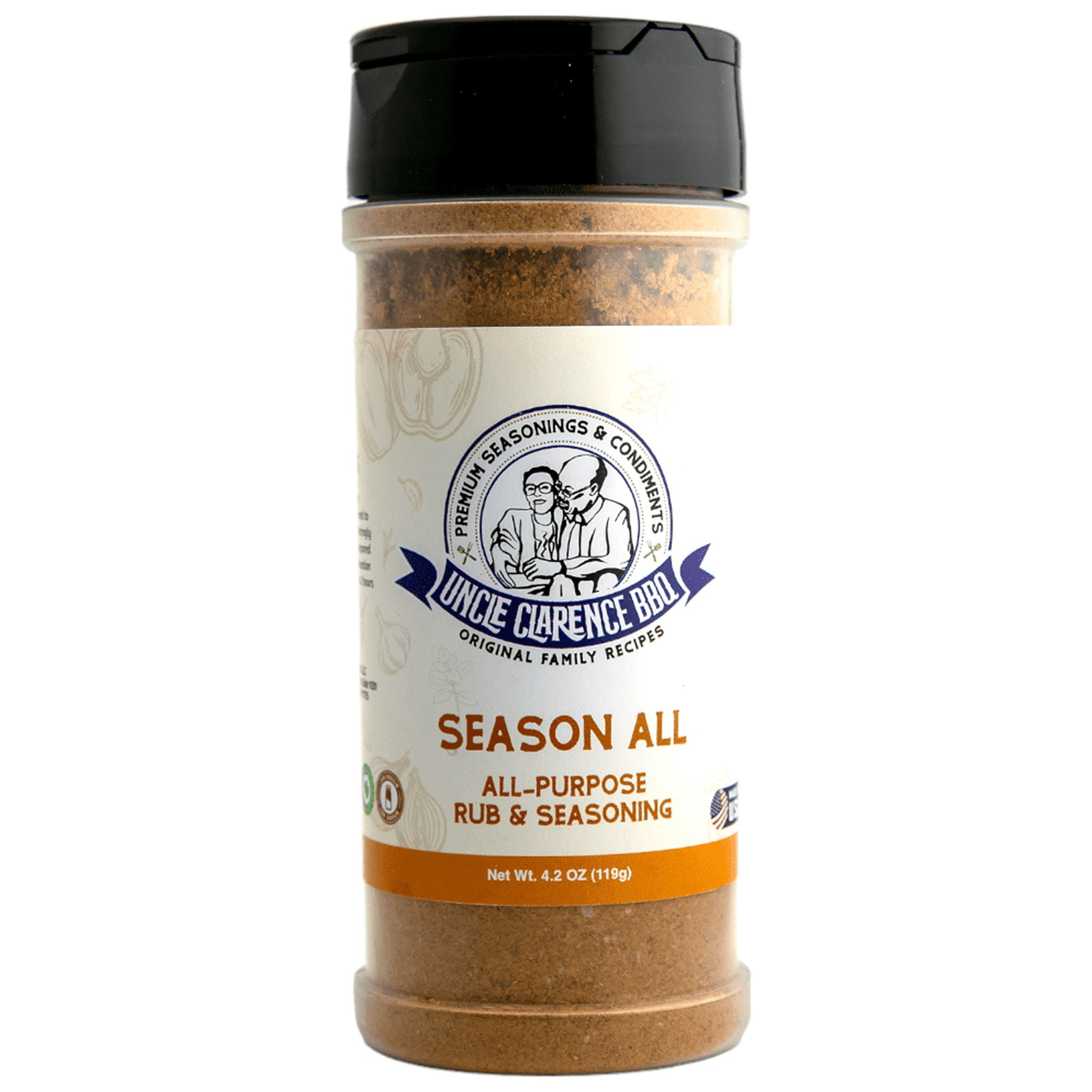 Uncle Clarence BBQ Seasoning, 4.2 oz for Breakroom - Walmart Business ...