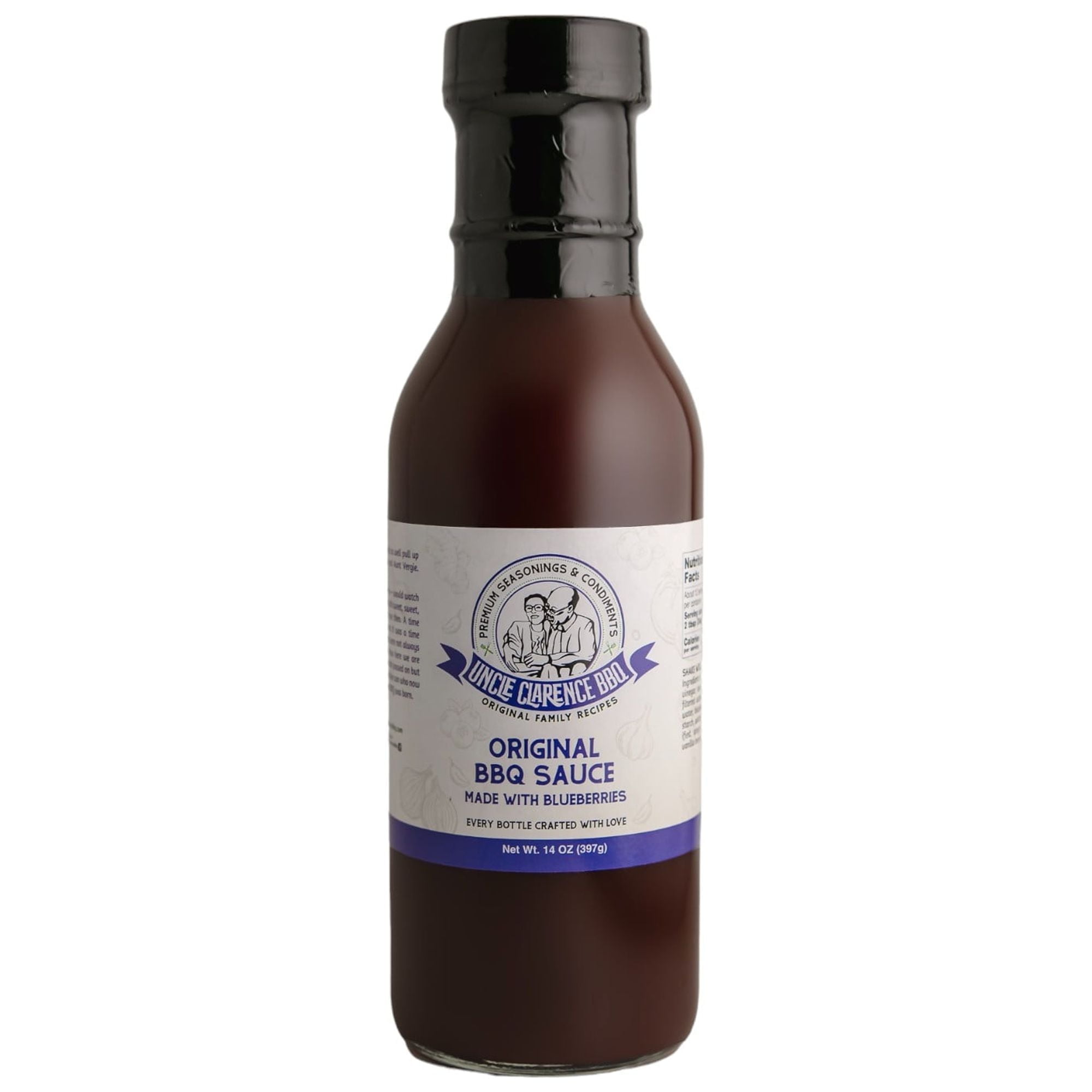 Uncle Clarence BBQ Original Barbecue Sauce, Gluten-Free, 14oz Glass ...