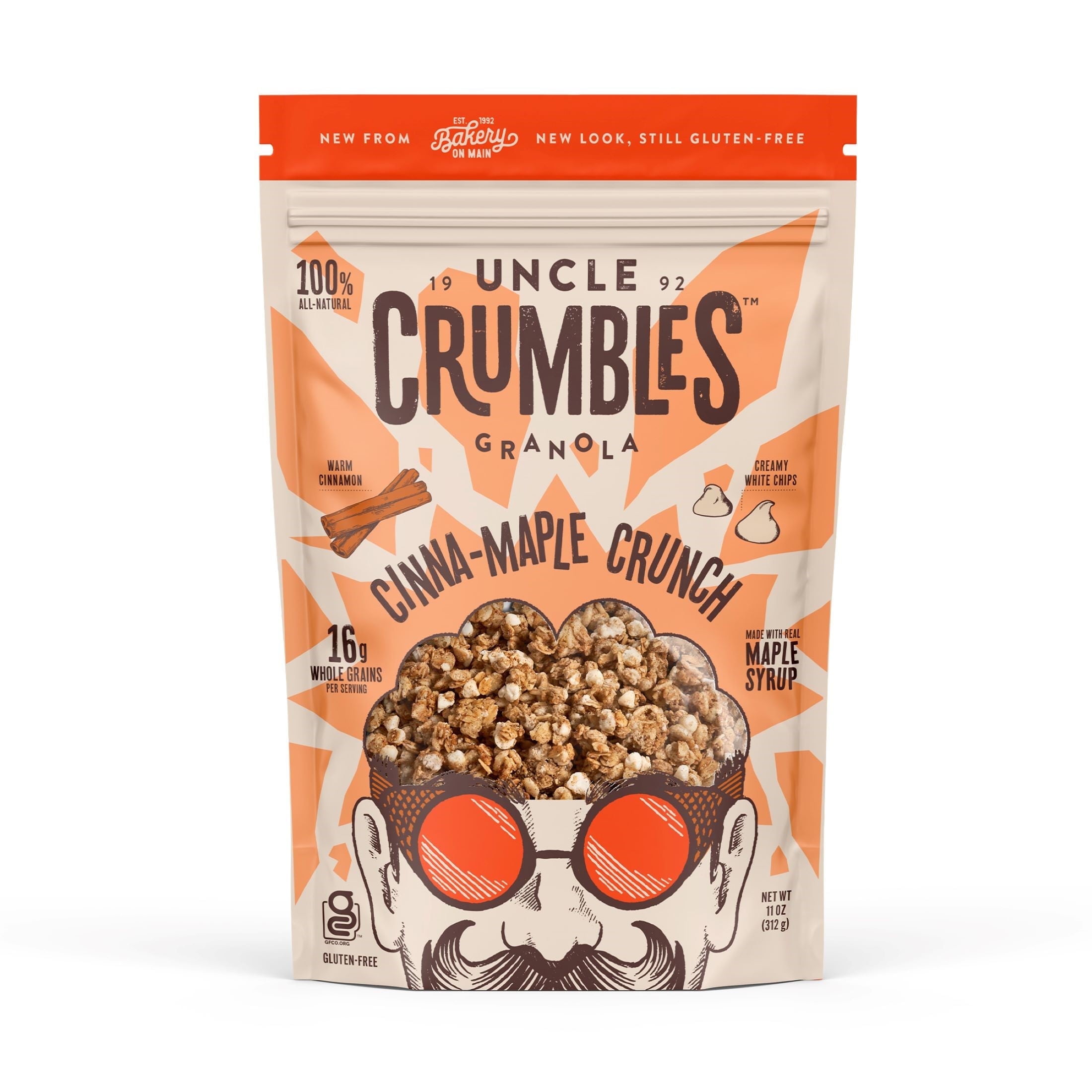 Uncle Crumbles Cinna-Maple Crunch Granola, 11 oz - Walmart.com