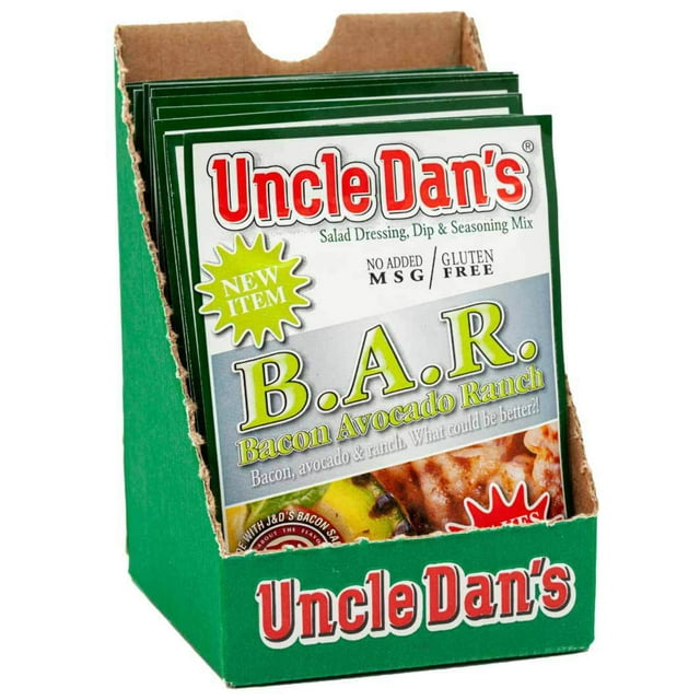 Uncle Dan's Bacon Avocado Ranch Salad Dressing & Mix, 12 Count (Pack of ...