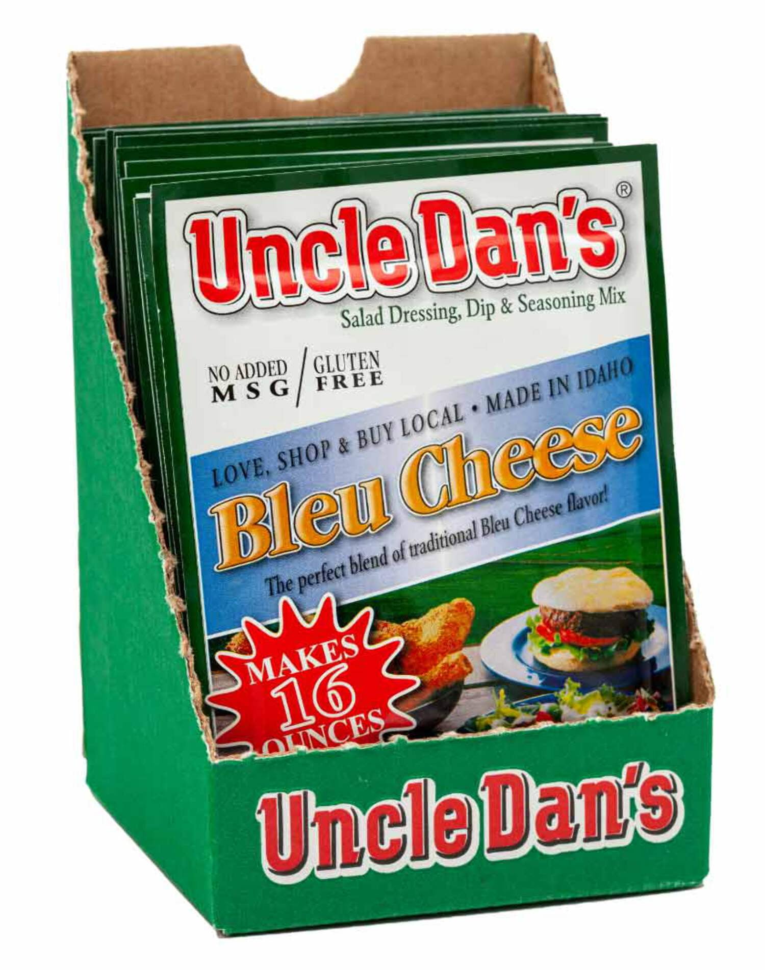 Uncle Dan's 12-Pack Bleu Cheese Ranch Dressing & Seasoning Mix, Perfect ...