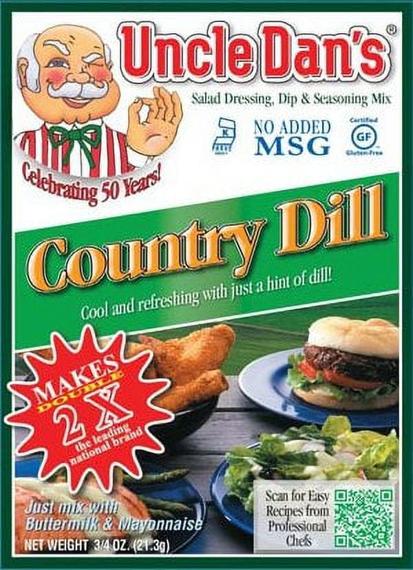Uncle Dan's California Country Dill Dressing, Dip, Seasoning Mix, Chive ...