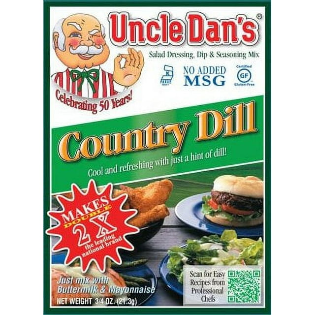 Uncle Dan's California Country Dill Dressing, Dip, & Seasoning Mix ...