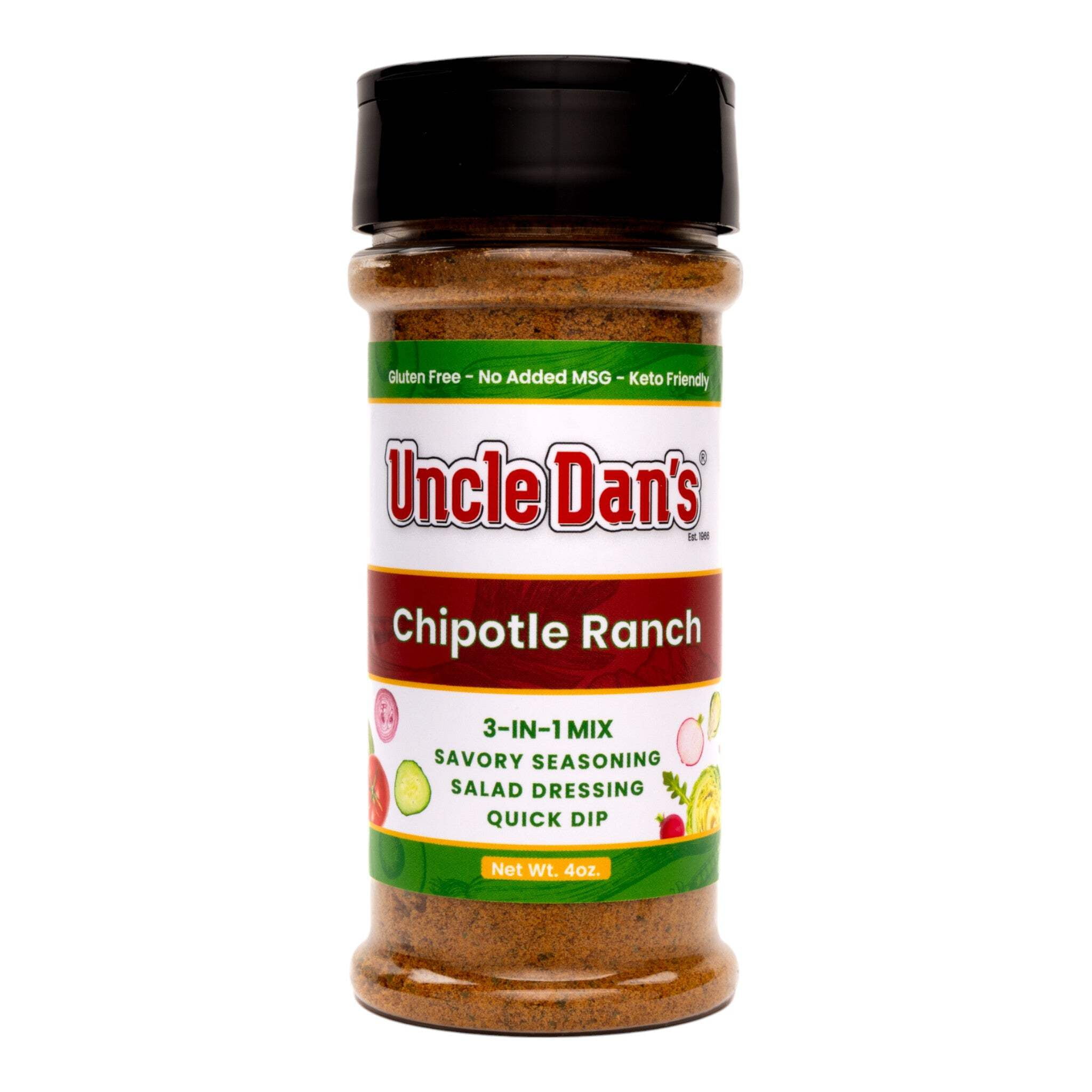 Uncle Dan's Chipotle Ranch Seasoning & Salad Dressing Mix, 1 oz ...
