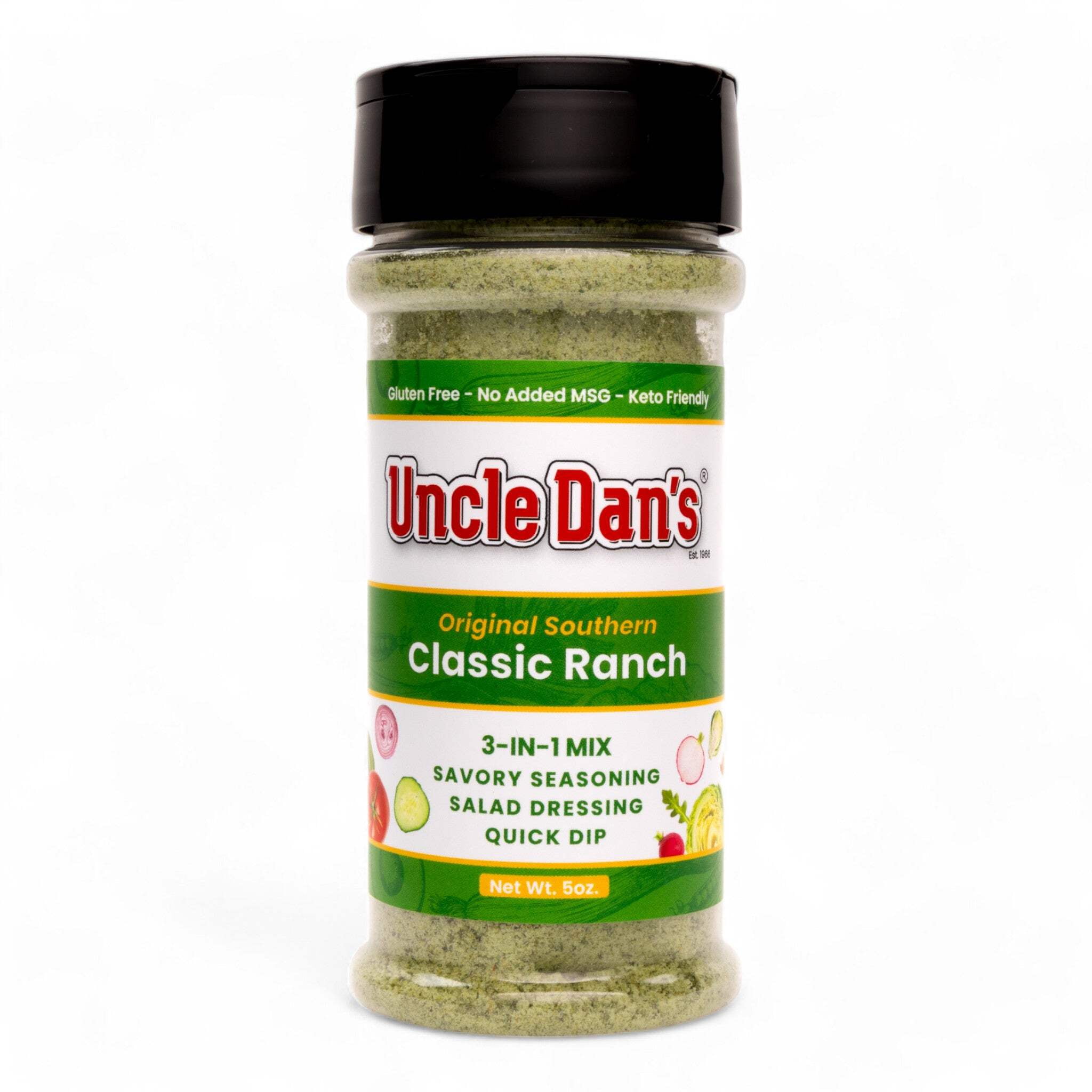 Uncle Dan's Southern Classic Ranch Dressing & Mix with Garlic, 5oz ...