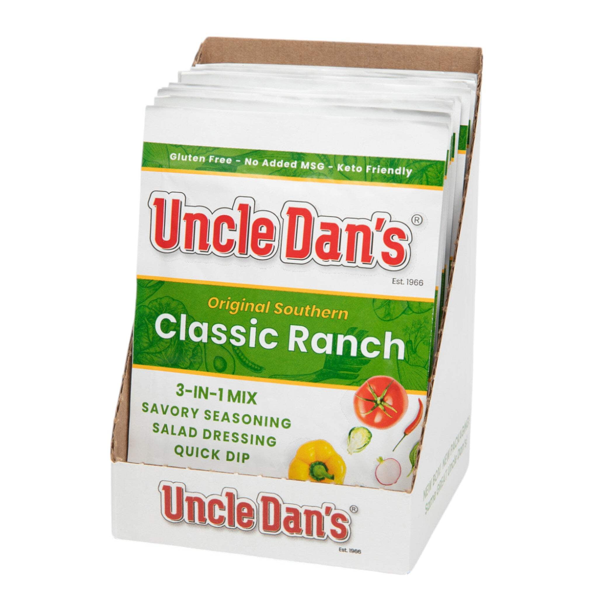 Uncle Dan's Southern Classic Ranch Dressing & Mix, Salt Flavor, 12 ...
