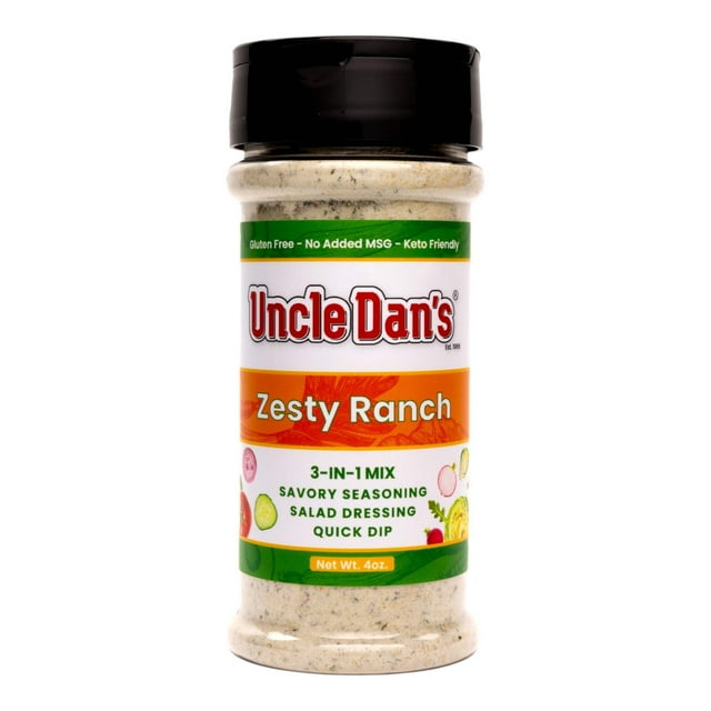 Uncle Dan's Zesty Ranch Seasoning & Mix, 4oz Shaker - Walmart.com