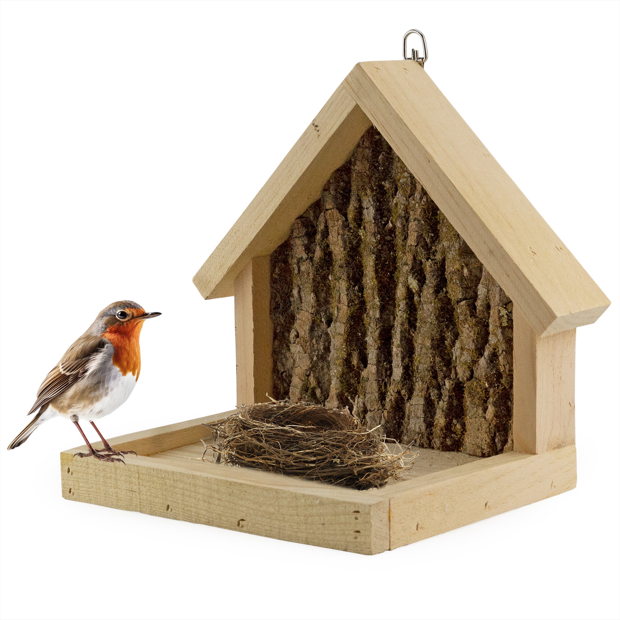 Uncle Dunkels Premium Songbird Nesting Platform; Rustic Handmade Bird ...
