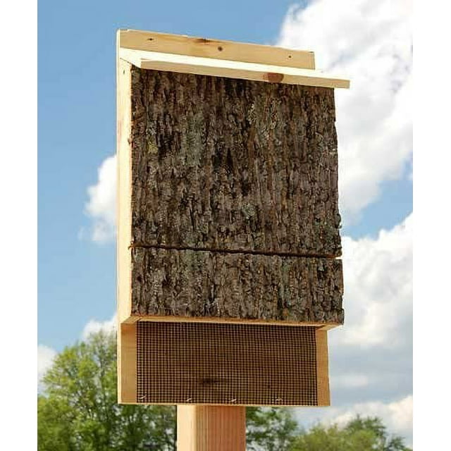 Uncle Dunkels Outdoor Triple Chamber Bat House; Handmade Rustic Wooden ...