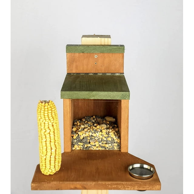 Uncle Dunkels Ultimate Squirrel Munch Box Feeder; Rustic Handmade ...