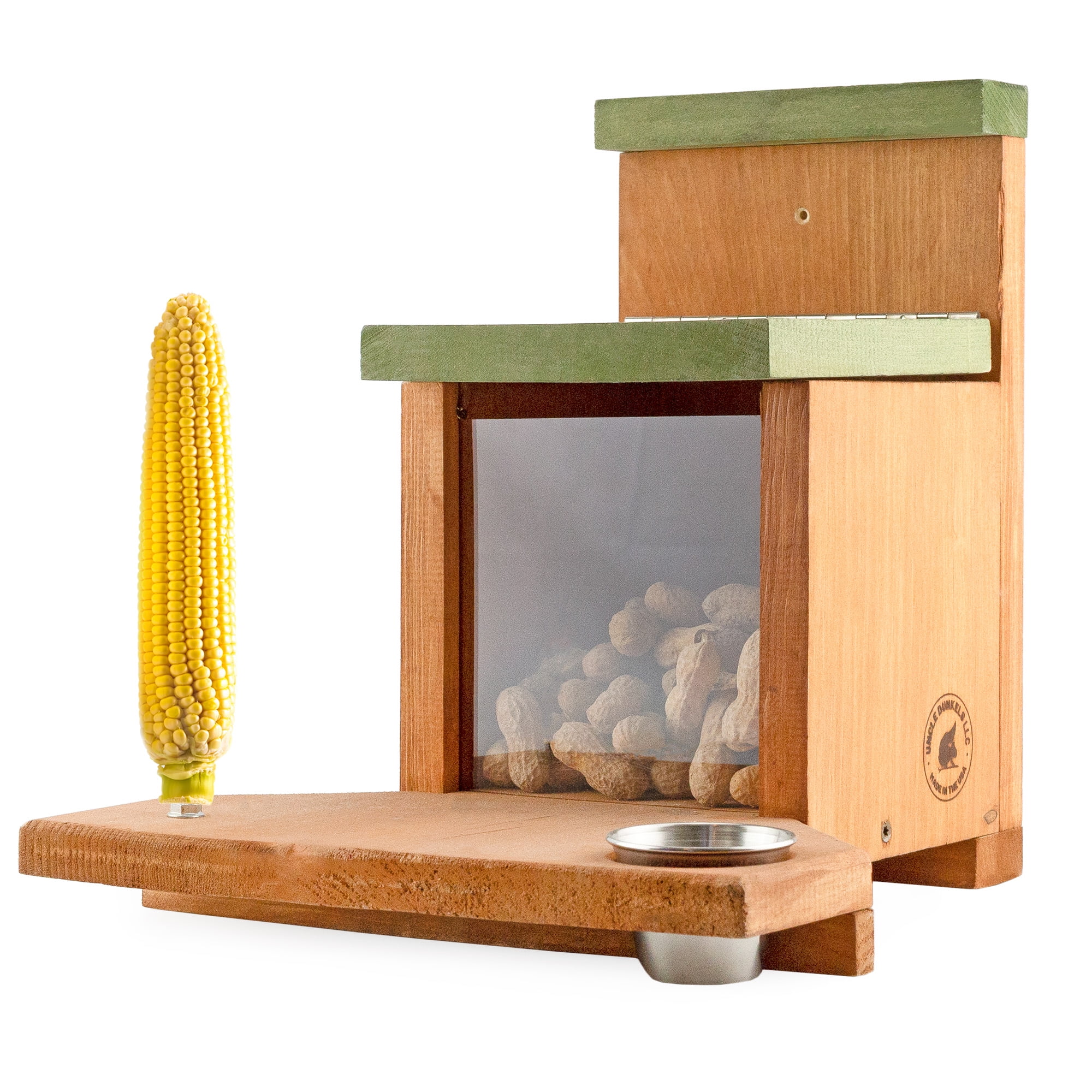 Uncle Dunkels Ultimate Squirrel Munch Box Feeder; Rustic Handmade ...